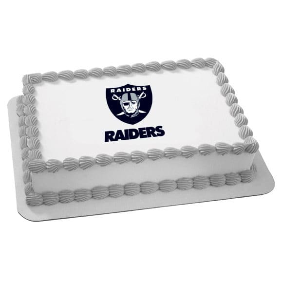 Edible Image® Oakland Raiders Cake Decoration | Wasserstrom