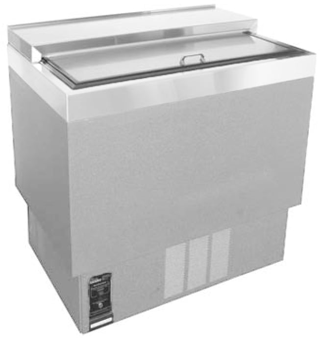 Glastender Mf36 Sf2 Ss One Door Mug Froster With 2 Layers Of Shelves Wasserstrom