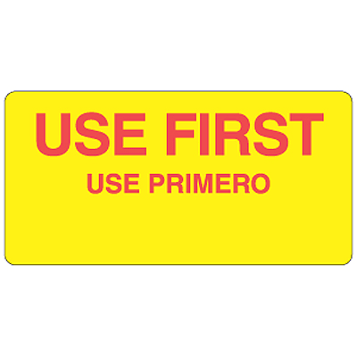 DayDots 10609-01-21 1" x 2" USE FIRST Bilingual Label - 500 / RL ...