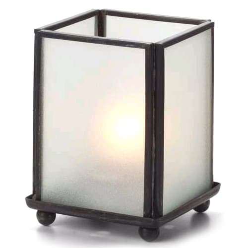 Hollowick® 1200F Frosted Satin Crystal Mini Panel Lamp | Wasserstrom