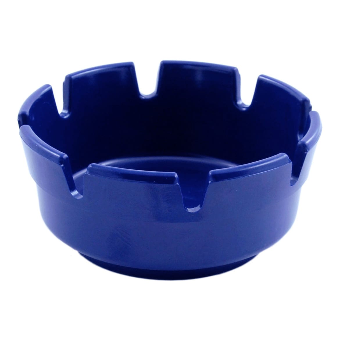 Gessner™ 263 ROYAL BLUE Melamine 4" Area Ashtray - Dozen | Wasserstrom