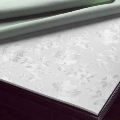 Marko 53812554L010 Floral Embossed 54" x 25 yds. Vinyl Table Padding ...