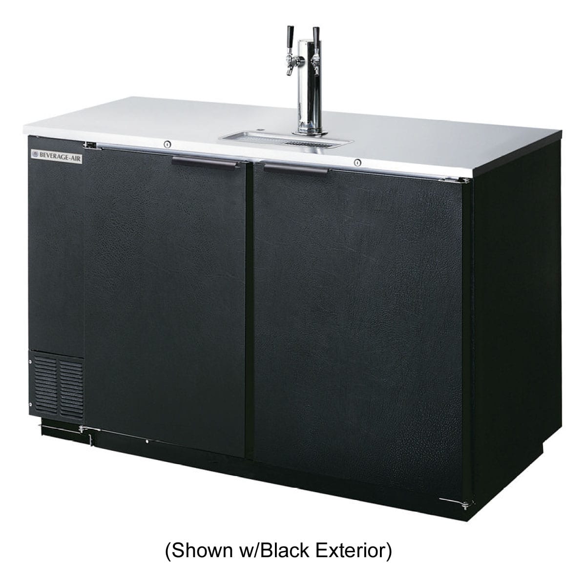 Beverage Air DD50-1-S S&S 2-Keg Draft Beer Cooler with Door Locks ...