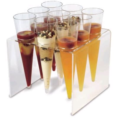 J.B. Prince R491 Plexiglass Cone Stand | Wasserstrom