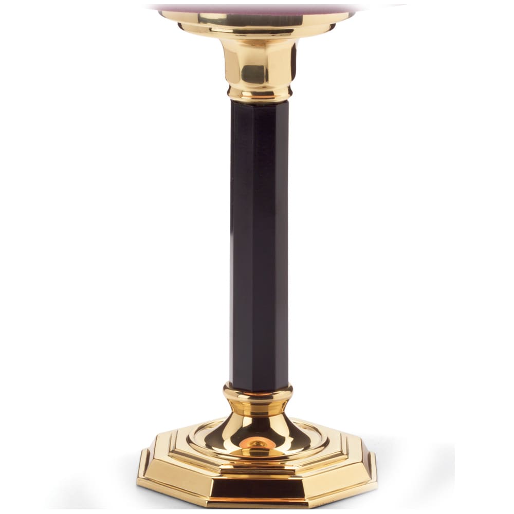 Hollowick® 276PB+B Brass And Black Candlestick Lamp Base | Wasserstrom