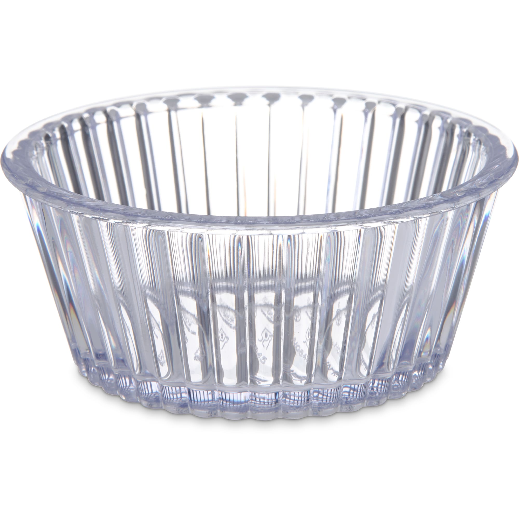 Carlisle 84507 4.5 Oz. Clear Fluted Ramekin - Dozen | Wasserstrom