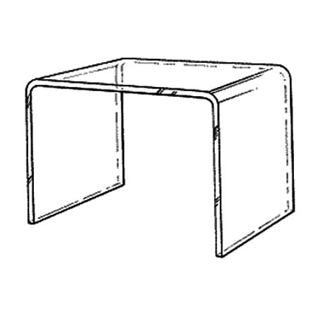 Long Acrylic U-Shaped Riser, 7" x 10-1/2" x 7" | Wasserstrom