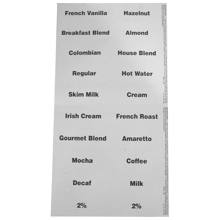 Service Ideas Static Cling Hot Sheet Identification Labels | Wasserstrom