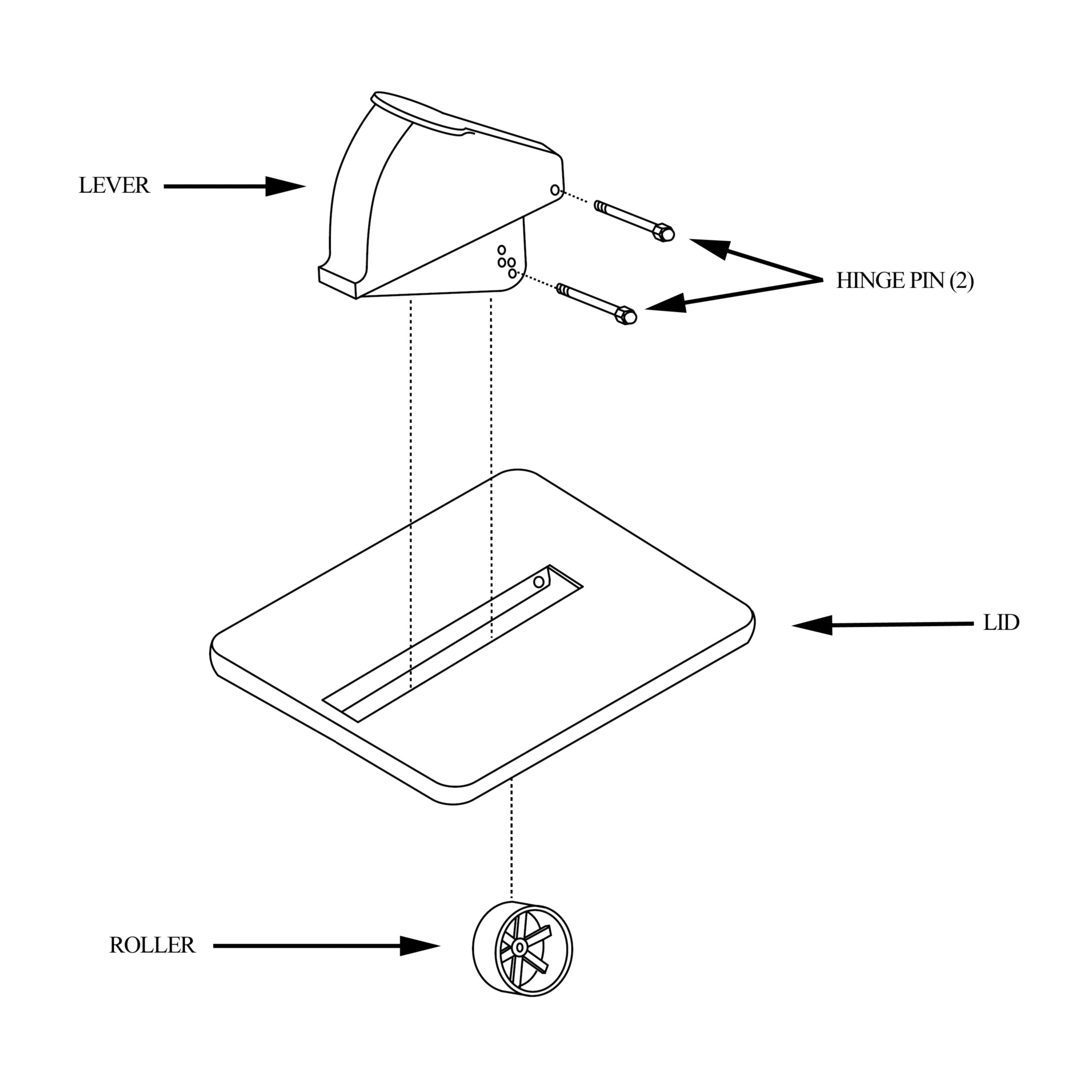 Server Products 07057 Lid Assembly For 07020 / 07125 Express Pumps ...