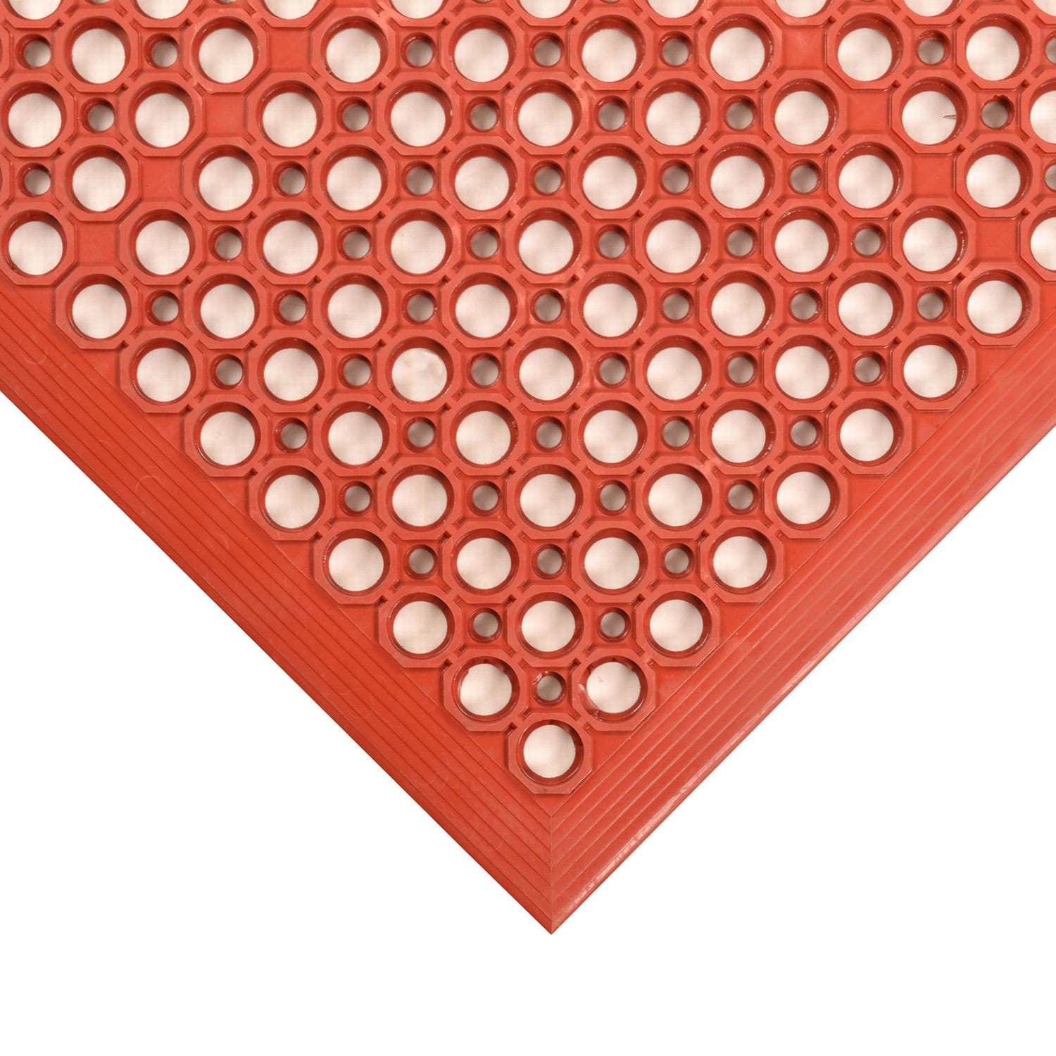 Notrax 440-447 Tek-Tough Jr® 3' x 10' Red Floor Mat | Wasserstrom