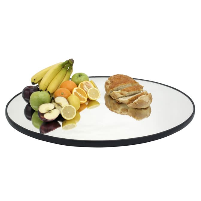 Buffet Enhancement Round 24 in. Food Display Mirror | Wasserstrom