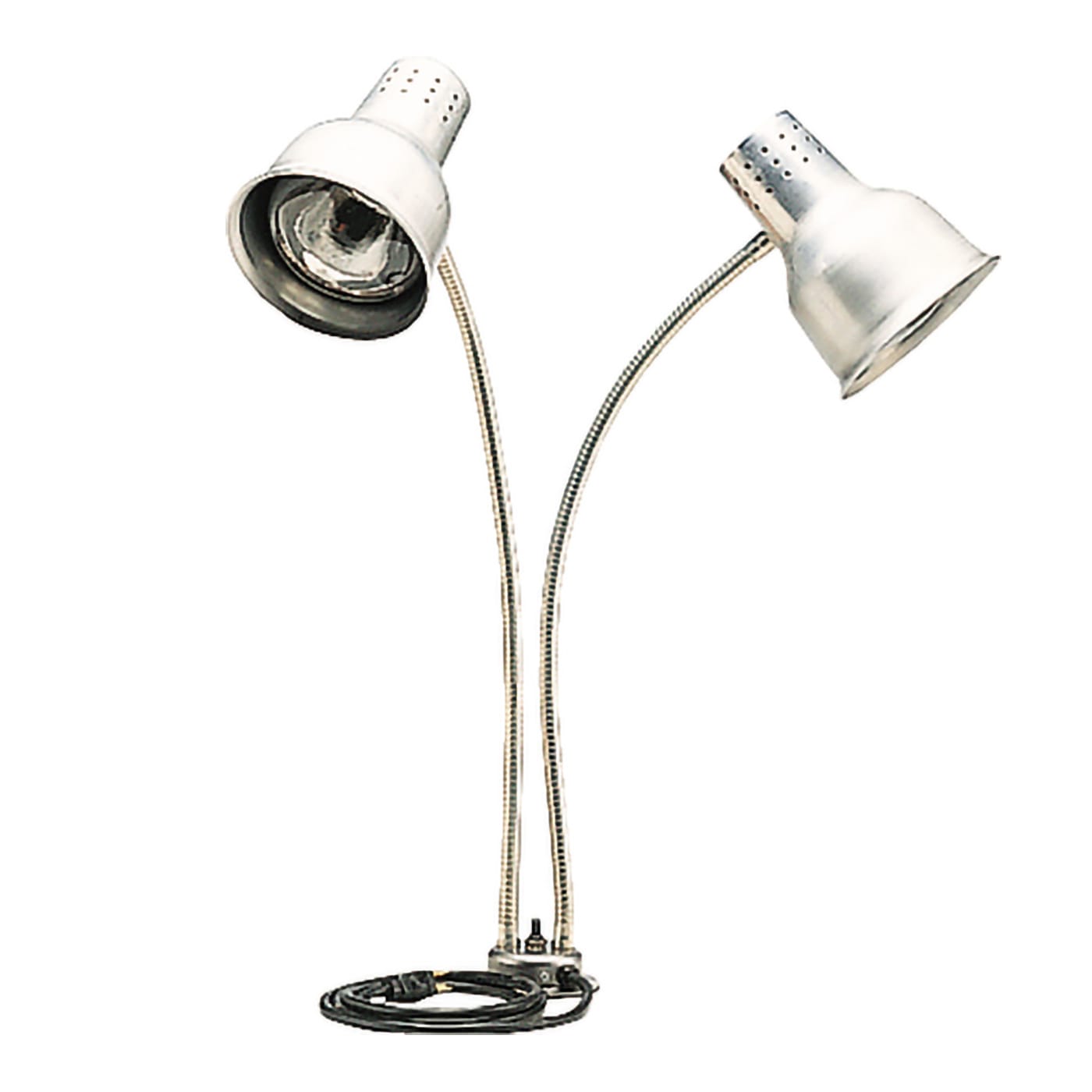 Carlisle HL828500 FlexiGlow Dual Arm Aluminum Heat Lamp | Wasserstrom
