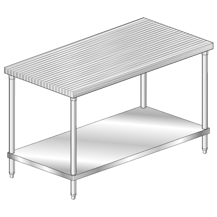 Aero Flat Top Maple Work Table | Wasserstrom