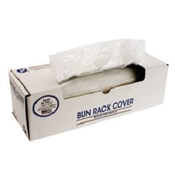 IBS Poly Bun Rack Cover Bag, 52" x 80" | Wasserstrom