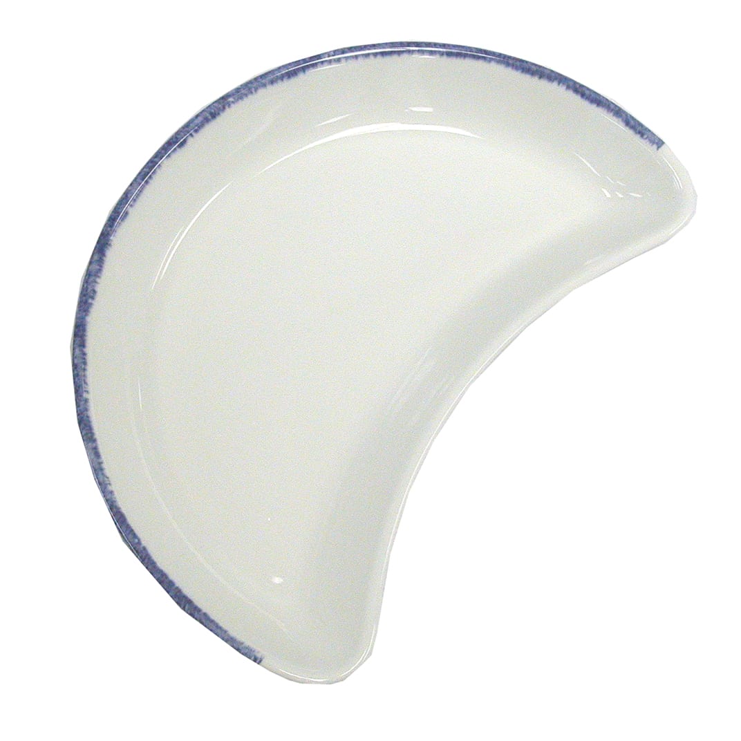 Steelite 17100207 Performance Blue Dapple Crescent Plate - 12 / CS ...