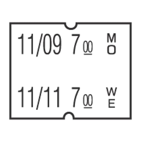 Ecolab Food Safety White Double Line Label | Wasserstrom