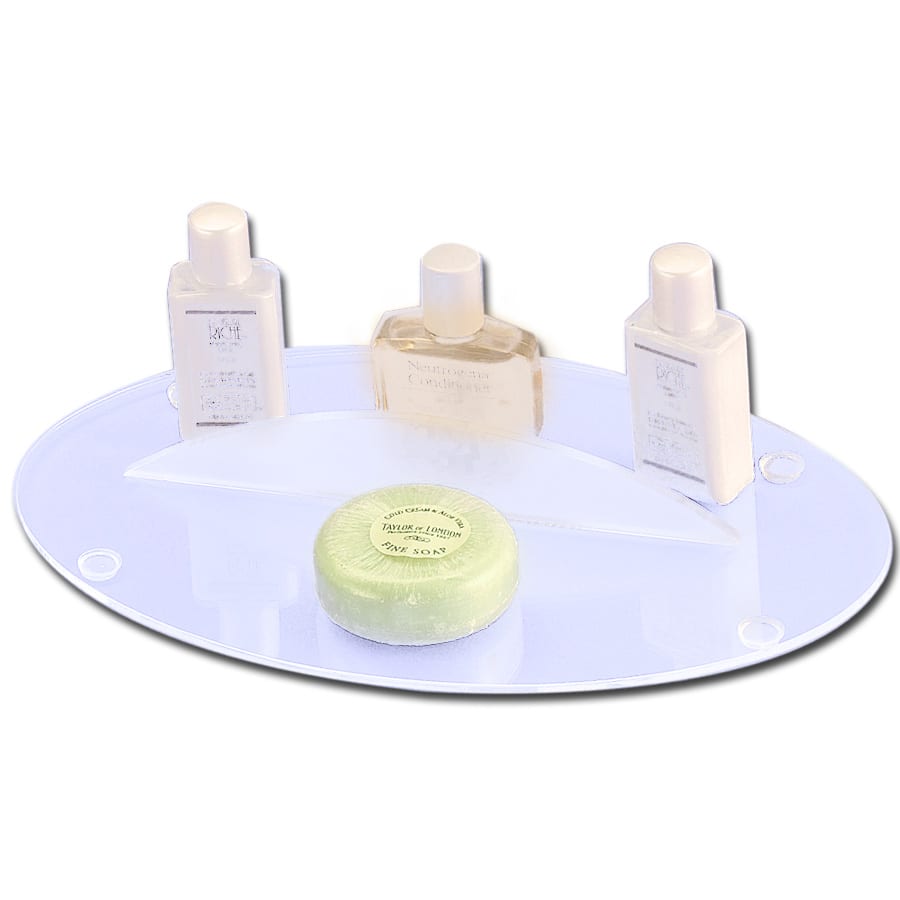Cal-Mil® Clear Hotel Amenity Display Tray w/Frost Arch Divider ...