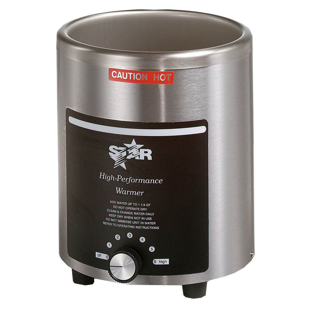 Star® 4RW Stainless Steel 4 Quart Round Warmer | Wasserstrom