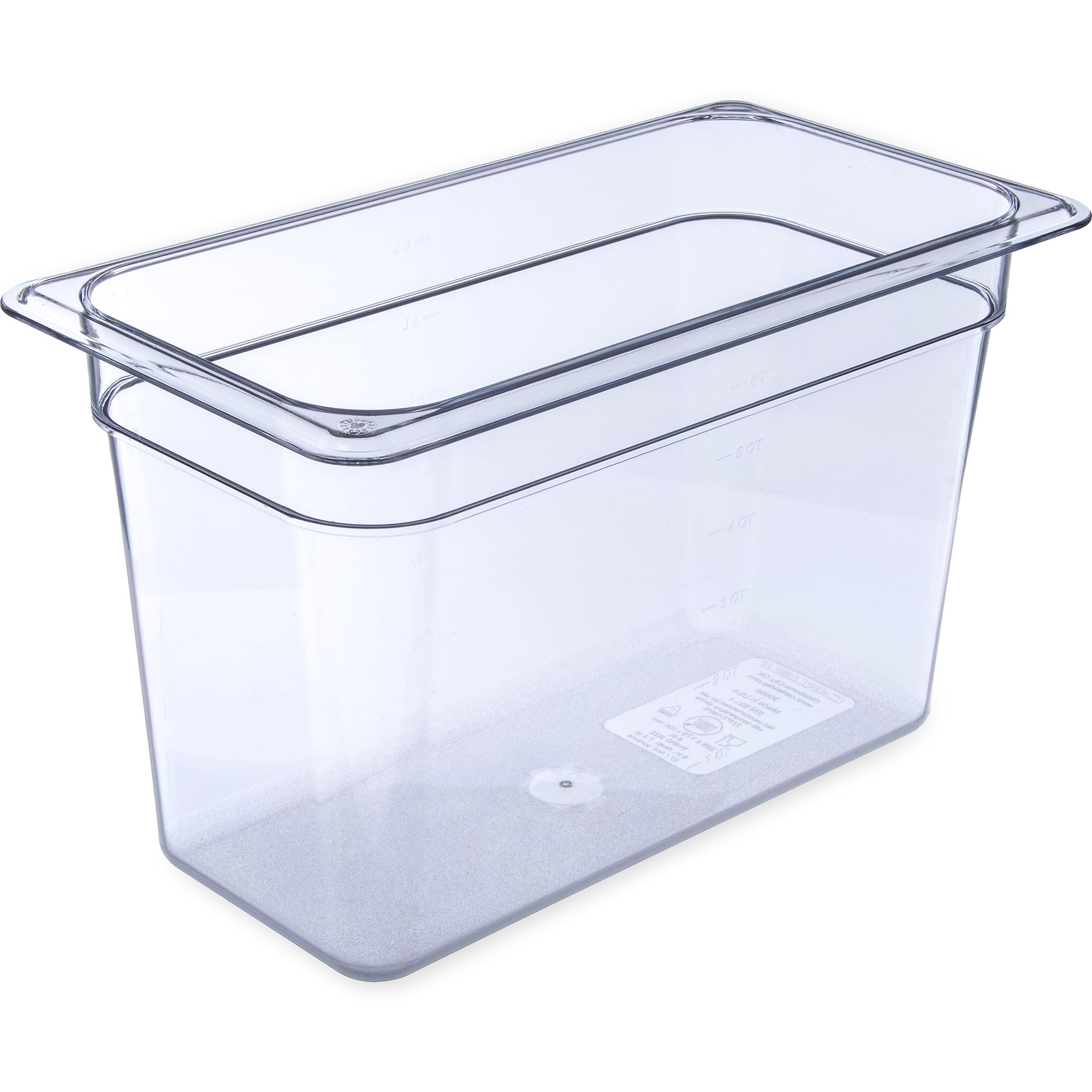 Carlisle 3066907 StorPlus Clear 1/3-Size 8" Deep Food Pan | Wasserstrom