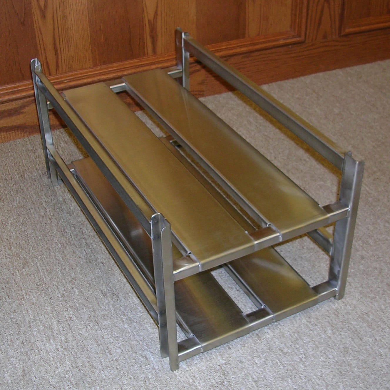 Quadra-Tech SWO10046 Stainless Steel 2-Tier Meat Well Rack | Wasserstrom