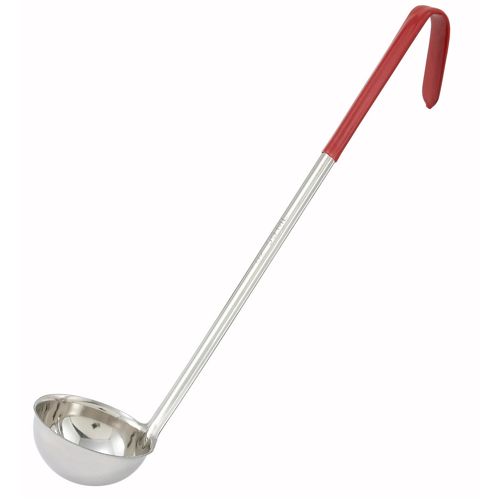 Winco® LDC-2 Color-Coded 2 Oz. Ladle with Red Handle | Wasserstrom