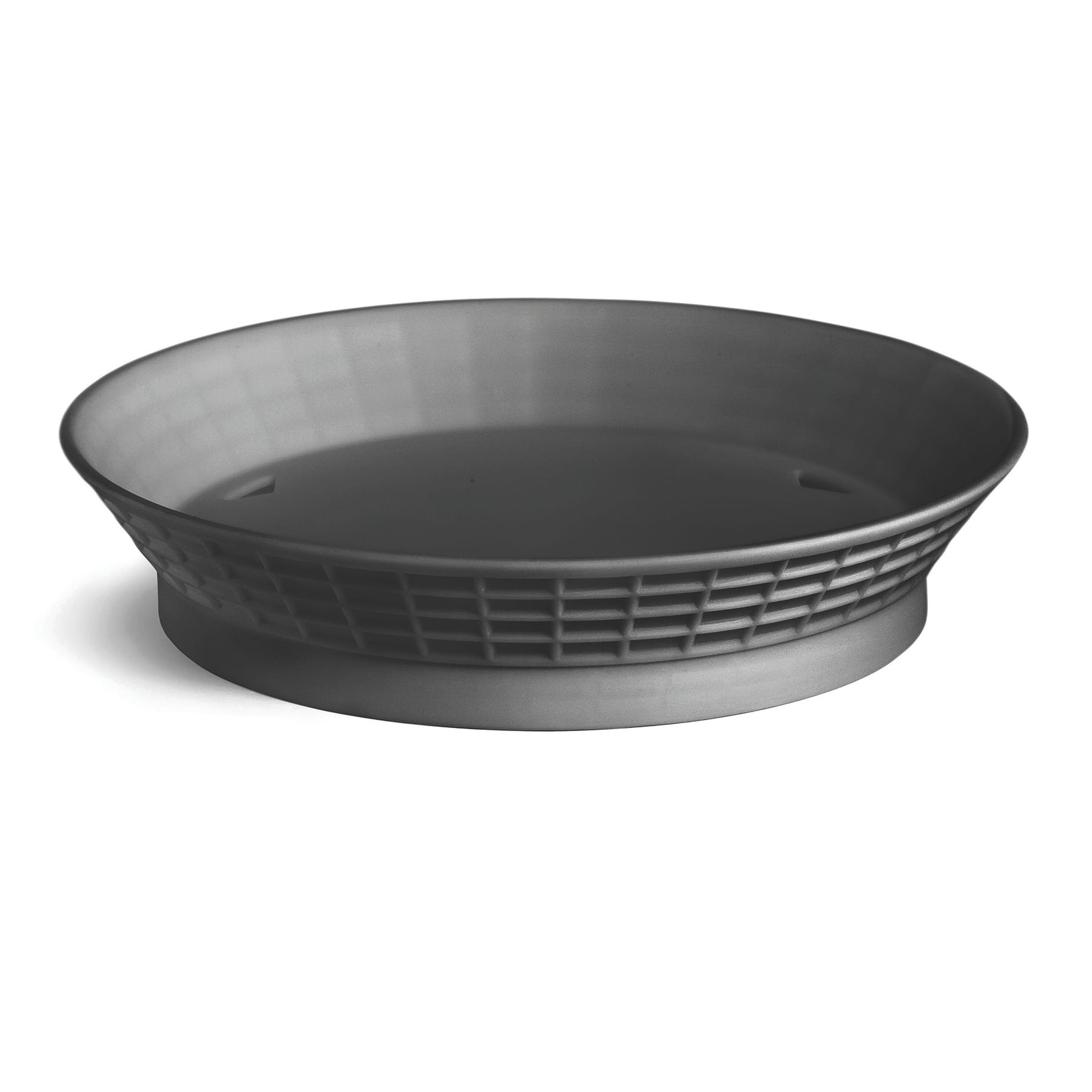 TableCraft 157512BK Black 12" Diner Platter with Base - 12 / CS ...