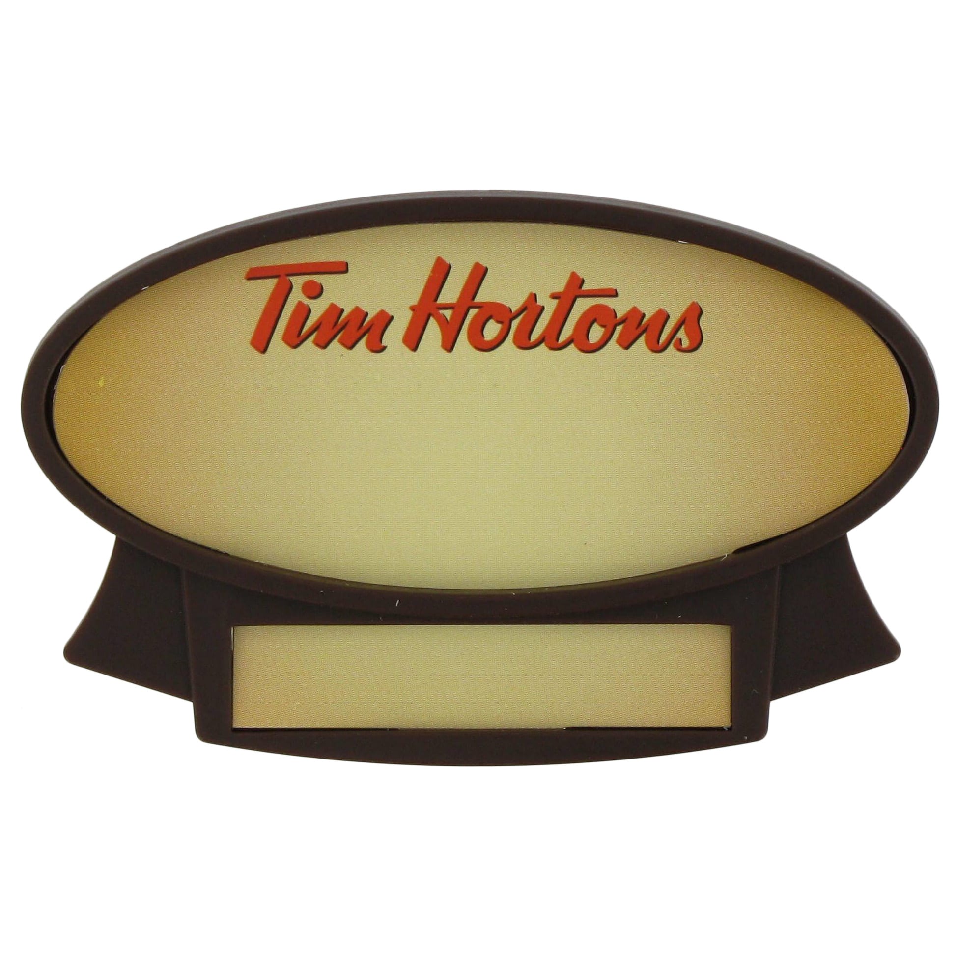 Tim Hortons "Blank" Name Badge | Wasserstrom