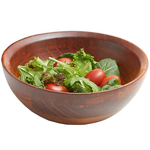 Woodard & Charles WC501 Cherry Wood 10" Salad Bowl | Wasserstrom