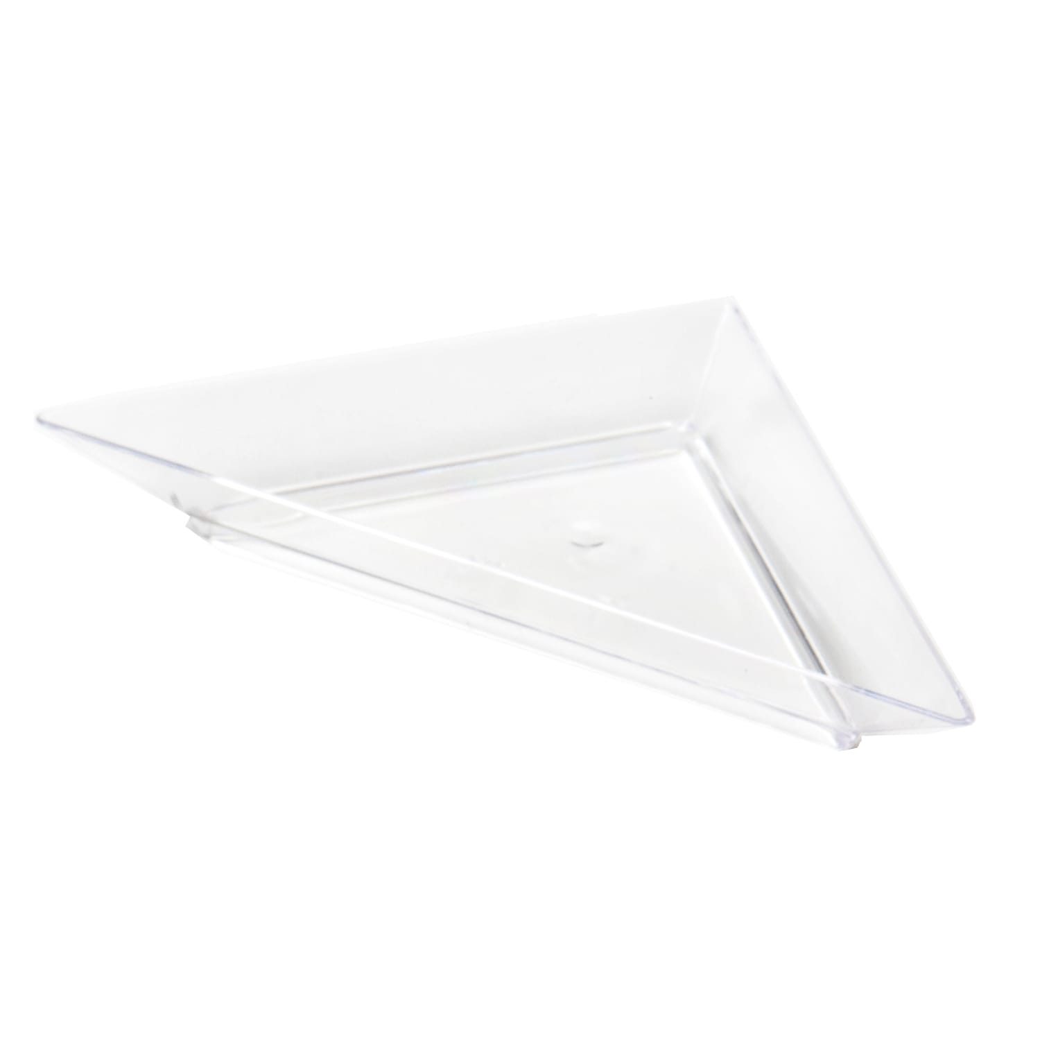 EMI Yoshi® EMI-628-CL 2 x 3" Plastic Triangle Dish - 200 / CS | Wasserstrom