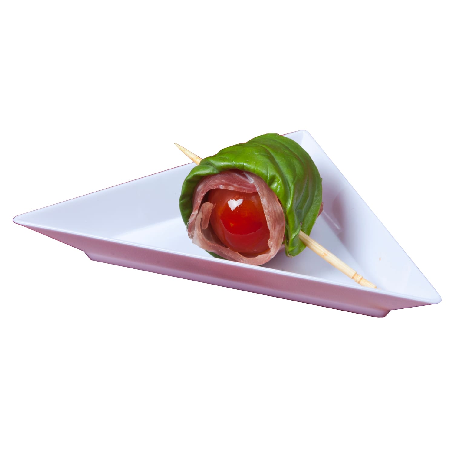 EMI Yoshi® EMI-628-WH 2 x 3" Plastic Triangle Dish - 200 / CS | Wasserstrom