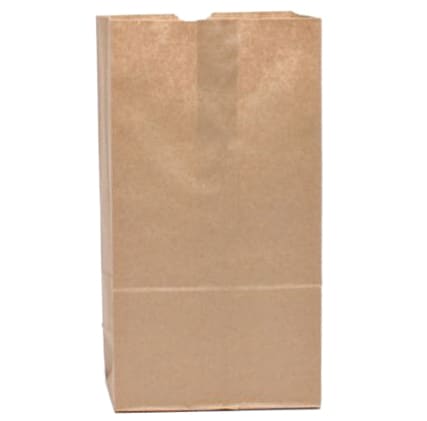 AJM Packaging GB03NP5C 3 lb. Kraft Paper Grocery Bag - 500 / CS ...