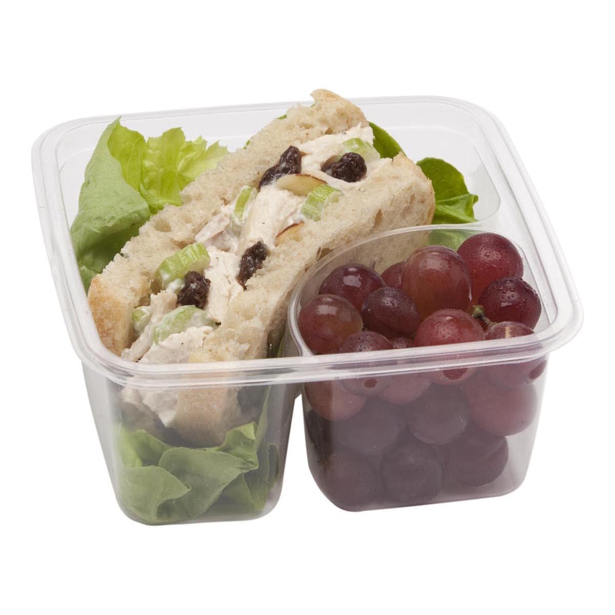 Fabri-Kal® 9509502 Greenware® 2-Cell On-The-Go Box - 300 / CS | Wasserstrom