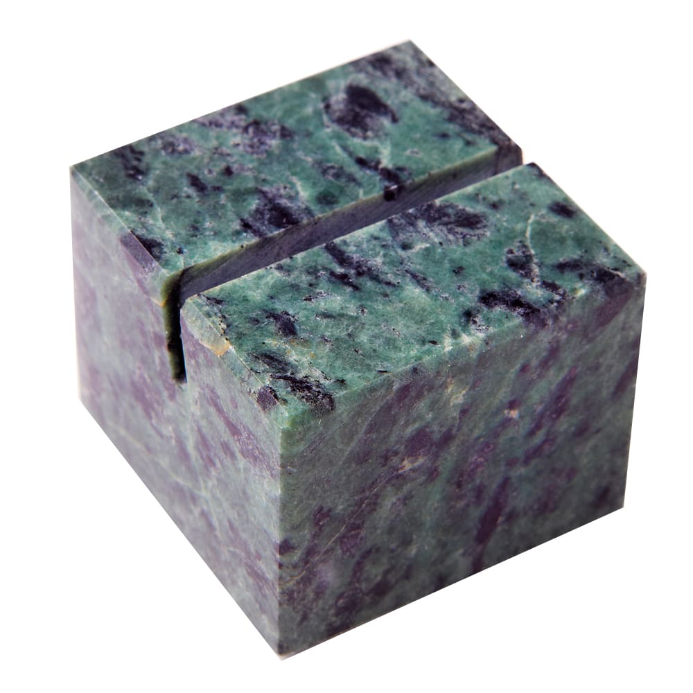 American Metalcraft MCHG125 Green Marble Card Holder | Wasserstrom