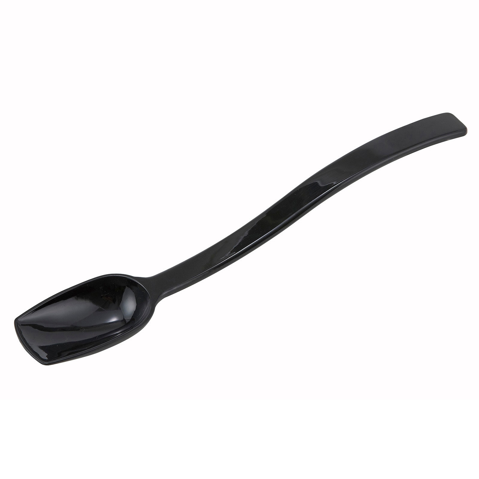 Winco® PSSB-10K Black 10" Long .75 Oz. Solid Buffet Spoon | Wasserstrom