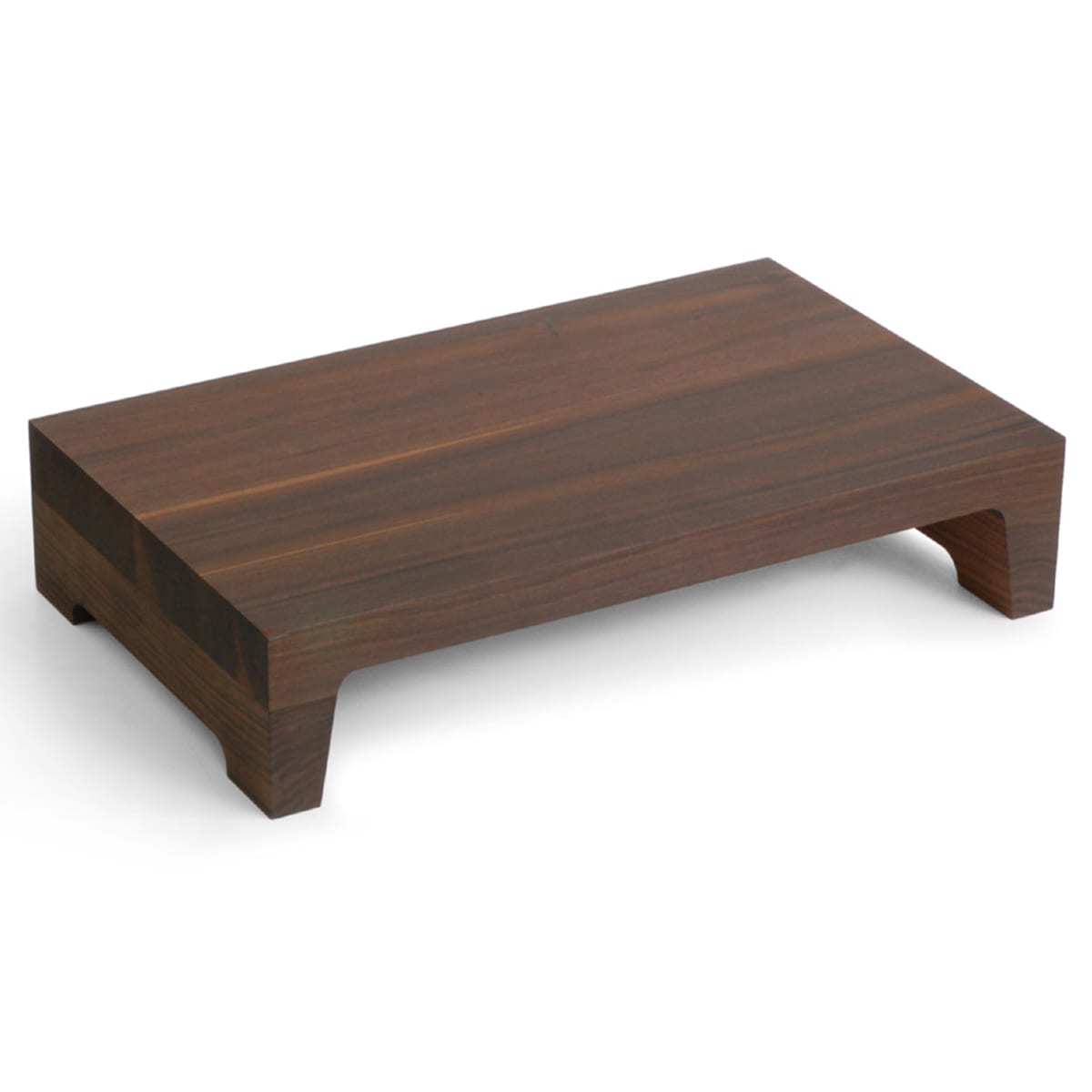 Craster BO_BB009 Walnut 20.8 x 12.7 x 4.5" Block Riser | Wasserstrom