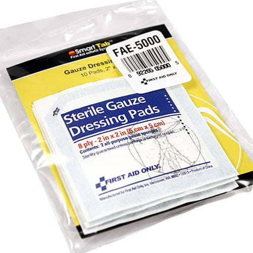 DayMark 132471 First Aid 2" x 2" Sterile Gauze Dressing Pads | Wasserstrom
