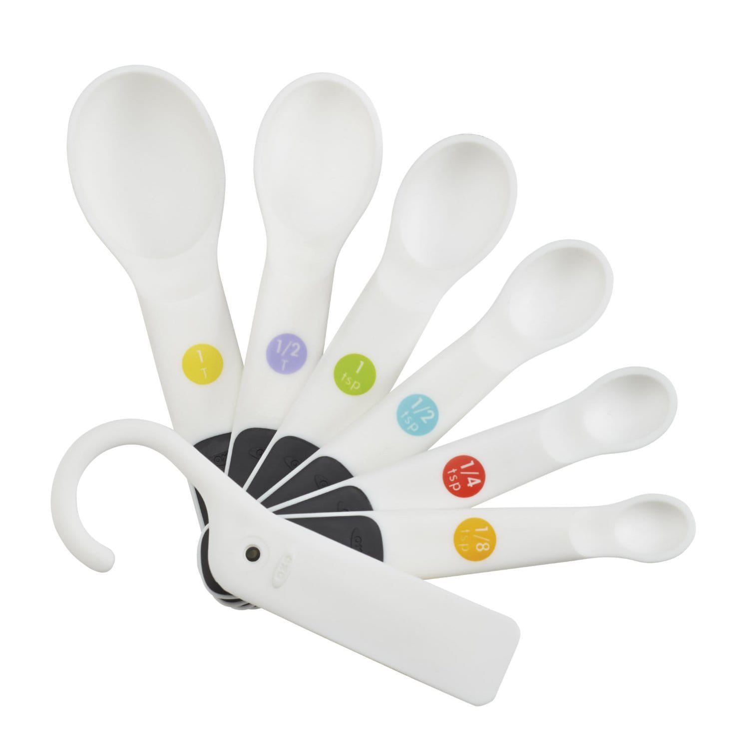 OXO 11111002 Good Grips® White Measure Spoons 7 Piece Set | Wasserstrom