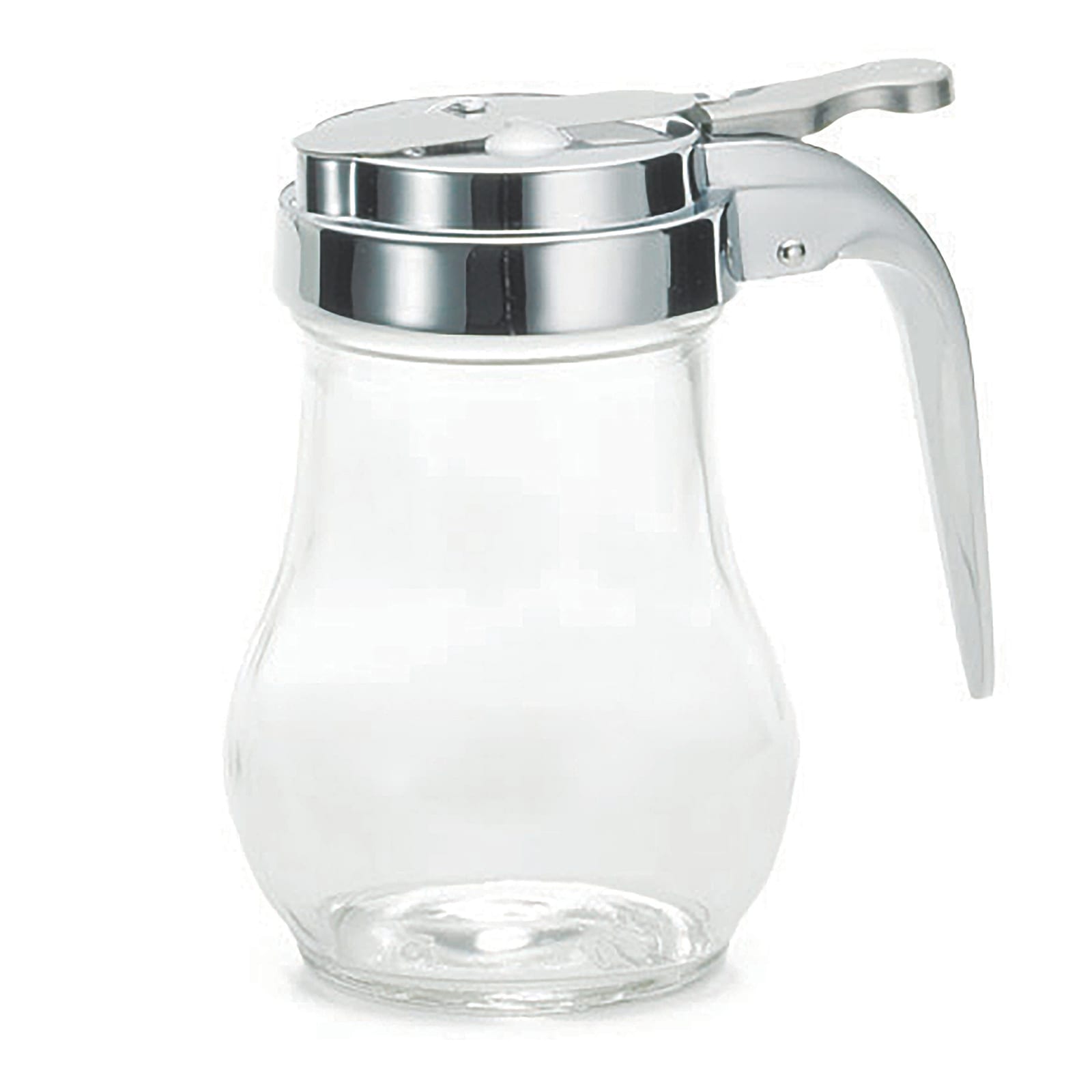 TableCraft 406 Glass 6 Oz. Teardrop Syrup Dispenser - 12 / CS | Wasserstrom