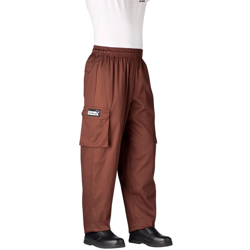 Chefwear® 3200-15 MED Medium Chocolate Cargo Pants | Wasserstrom