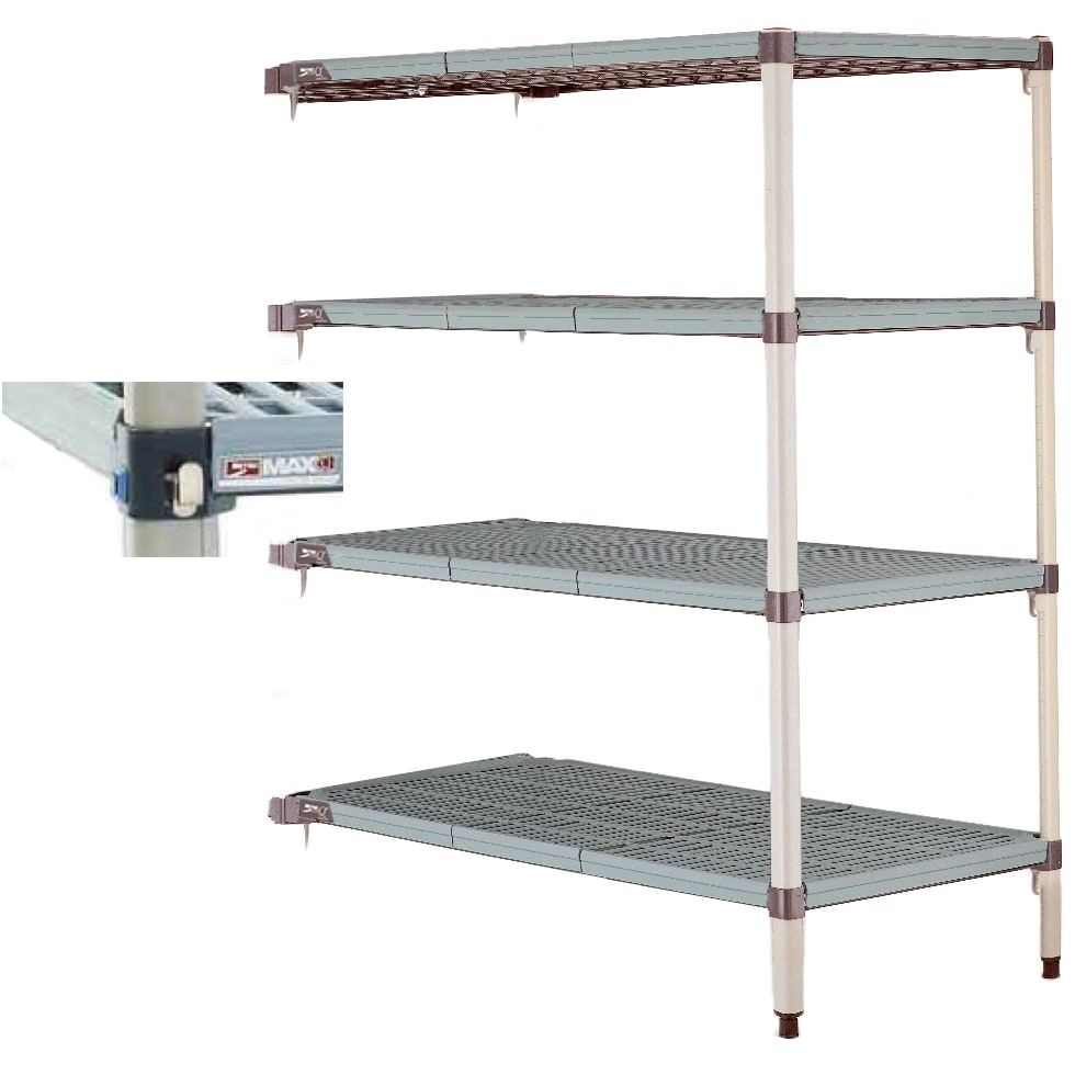 Metro® Metromax Q® 21 x 48 x 63" Add-On Shelving Unit | Wasserstrom