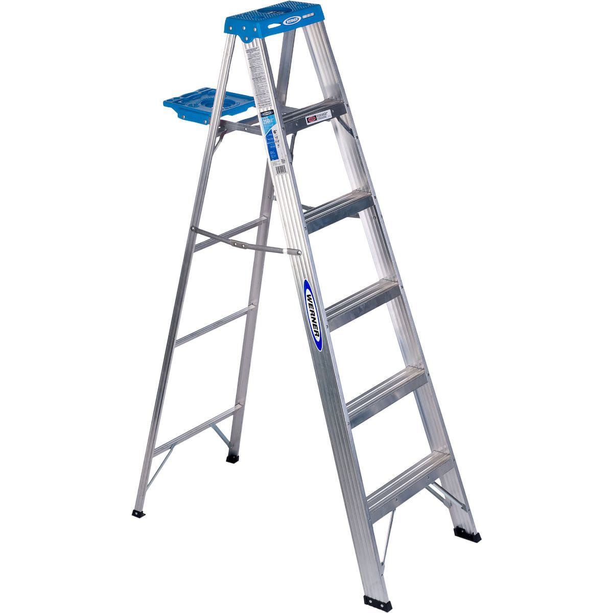 Werner® 366 Aluminum 250 Lb. 6 Ft. Step Ladder | Wasserstrom