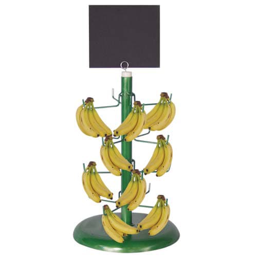 Green Banana Tree Display w/ Hooks, 65" | Wasserstrom