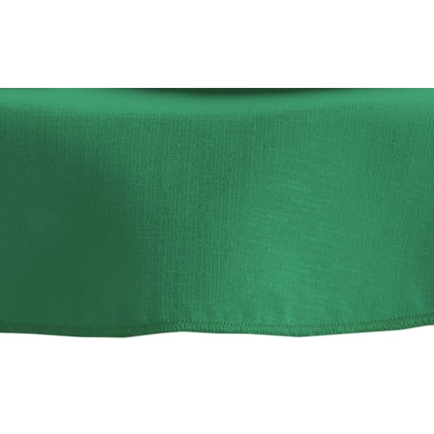 Marko 5369-543 Oxford Weave DuraLast 90" Hunter Green Round Tablecloth ...
