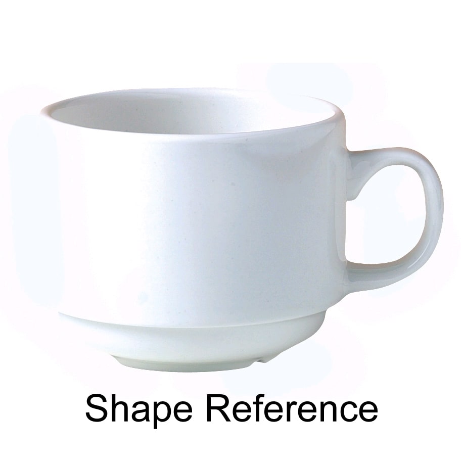 Steelite 9018C333 No. 7 Vogue White 3 Oz Stacking Cup - 36 / CS ...