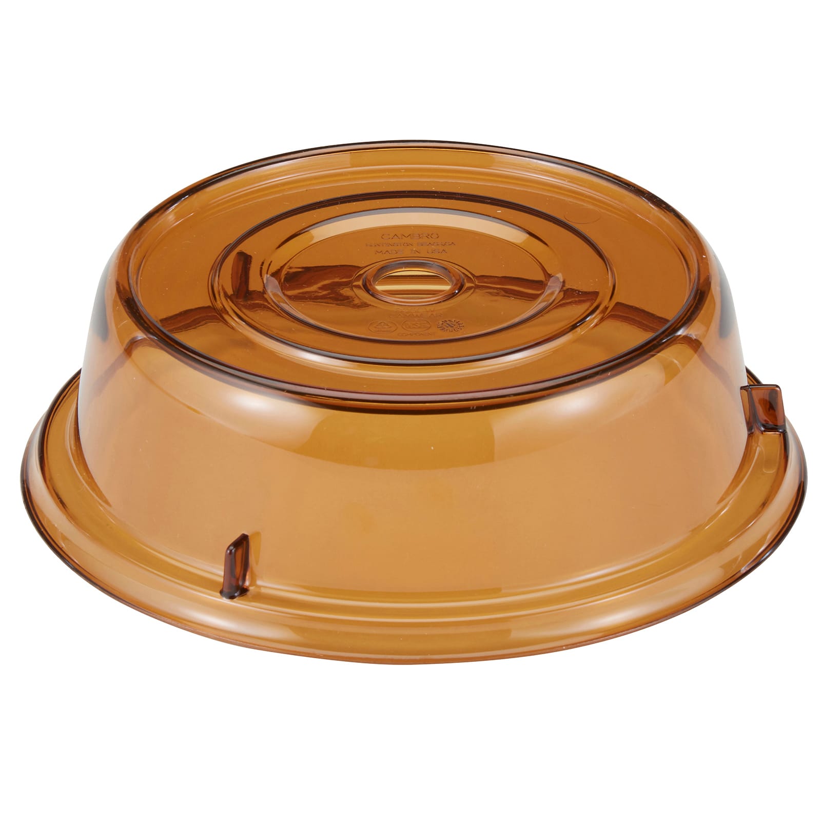 Cambro 901CW153 Camwear Camcover Amber 9-5/16" Plate Cover - 12 / CS ...