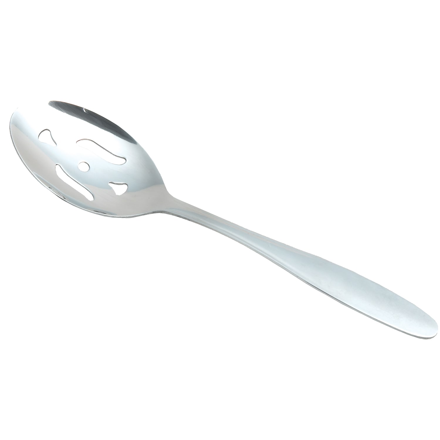 Fox Run™ 6092 Stainless Steel 8.25" Small Slotted Spoon | Wasserstrom