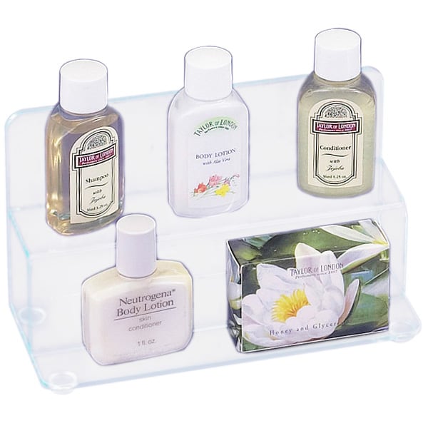 Cal-Mil® Green Acrylic 2 Tier Hotel Amenity Display Tray | Wasserstrom