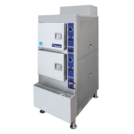 Cleveland Range 24CGA6.2SES SteamCraft Gemini 6 Gas Convection Steamer ...