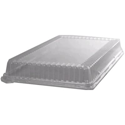 CaterLine Clear Rectangular Dome Lid, 18" x 12" | Wasserstrom