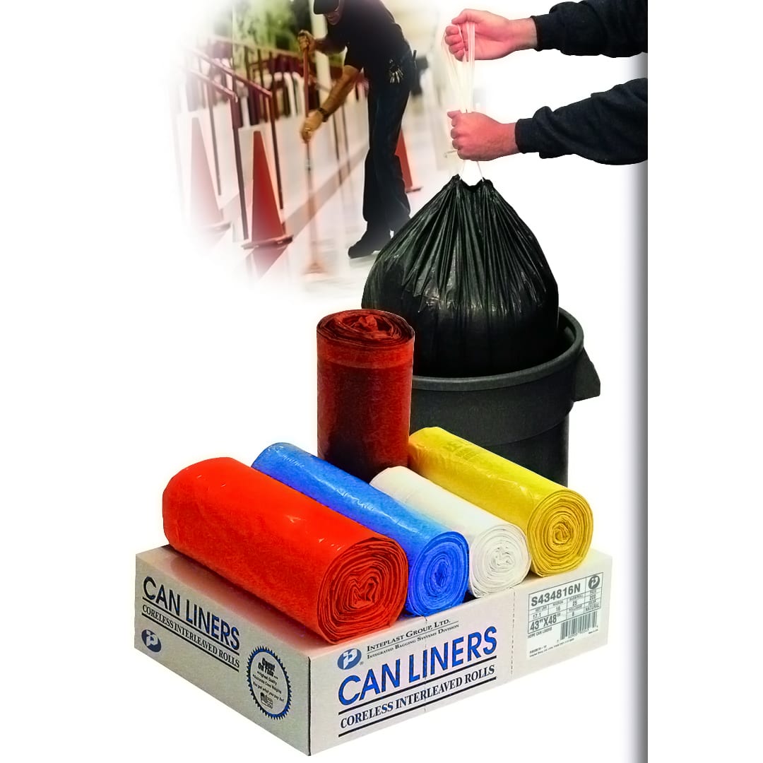 High-Density Liners, Natural, 16 Gal 8 Mic | Wasserstrom